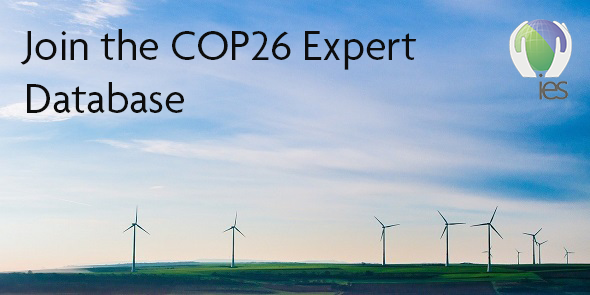 Join the COP26 Expert Database | www.the-ies.org